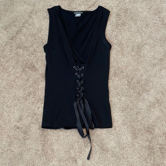 VENUS | Tops | Black Corset Style Tank From Venus | Poshmark